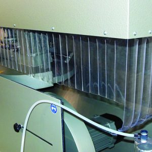 Machine Separation Curtains - Chiller Blinds